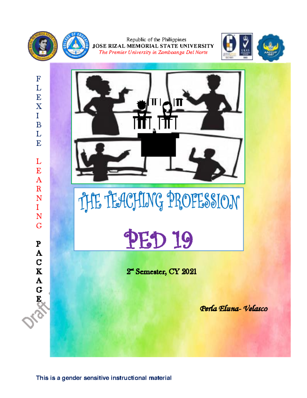 CED DIP Beedped 19-THE- Teaching- Profession Perla- Velasco ...