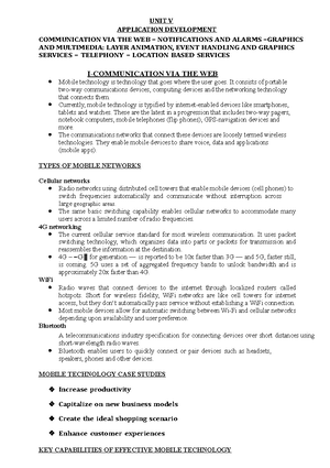 MAD (unit 1 - 5) - Mobile Application Development - Studocu