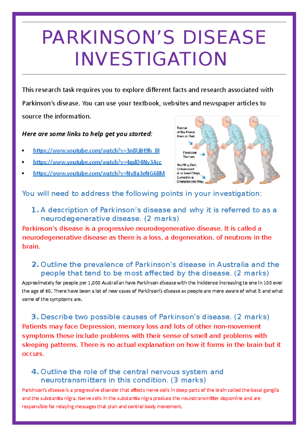 5. Parkinson's Disease Investigation - PARKINSON’S DISEASE ...