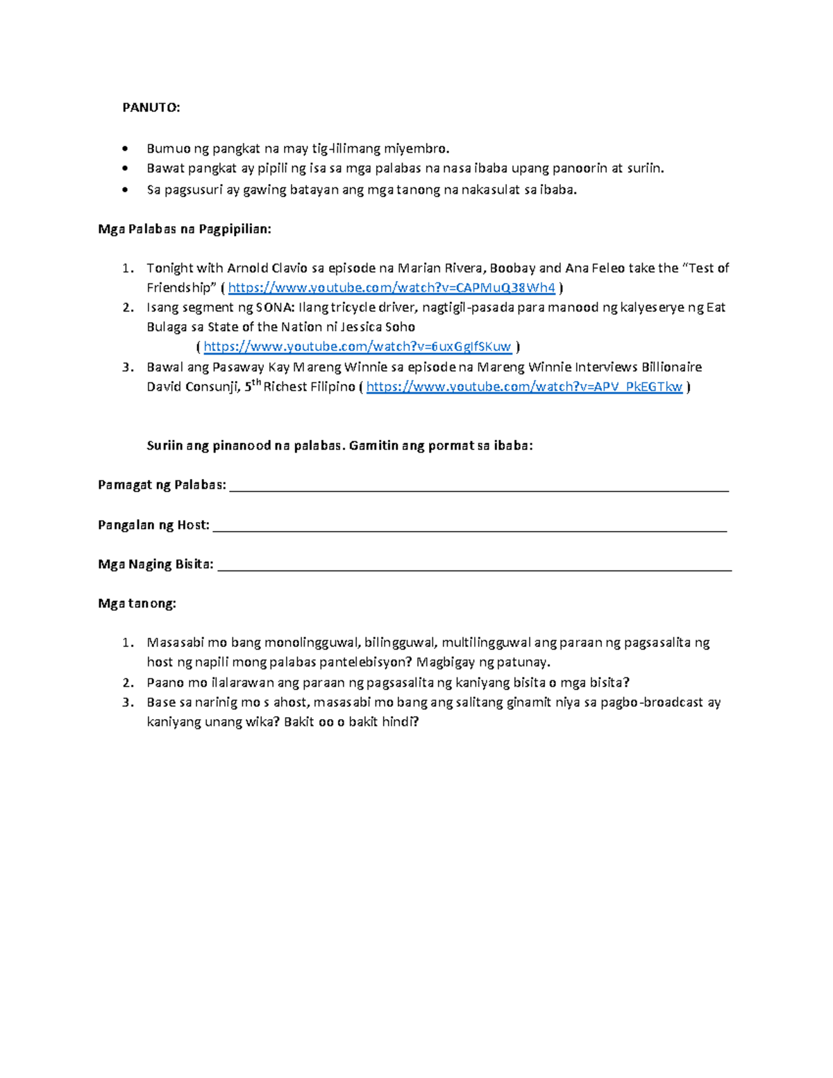 ABM Essays- Amacc University-Gr12-FILI - PANUTO: Bumuo ng pangkat na ...