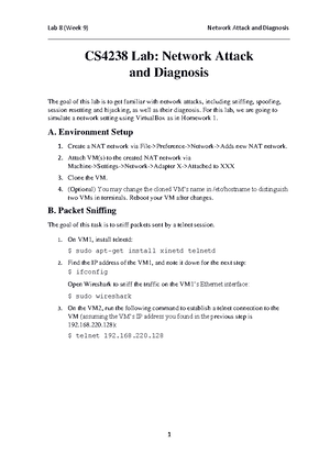 CS4238-Assignment-1 - Homework 1 - 1 CS4238 Assignment 1: Reconnaissance of A Target Server Due ...