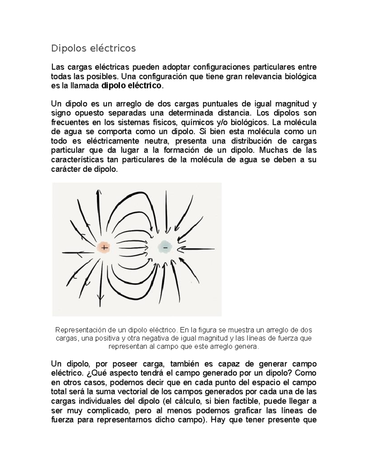 Dipolos eléctricos - Resumen completo de material de curso - Dipolos ...