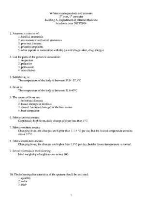 Propedeutics of internal medicine English - General information for 3rd ...