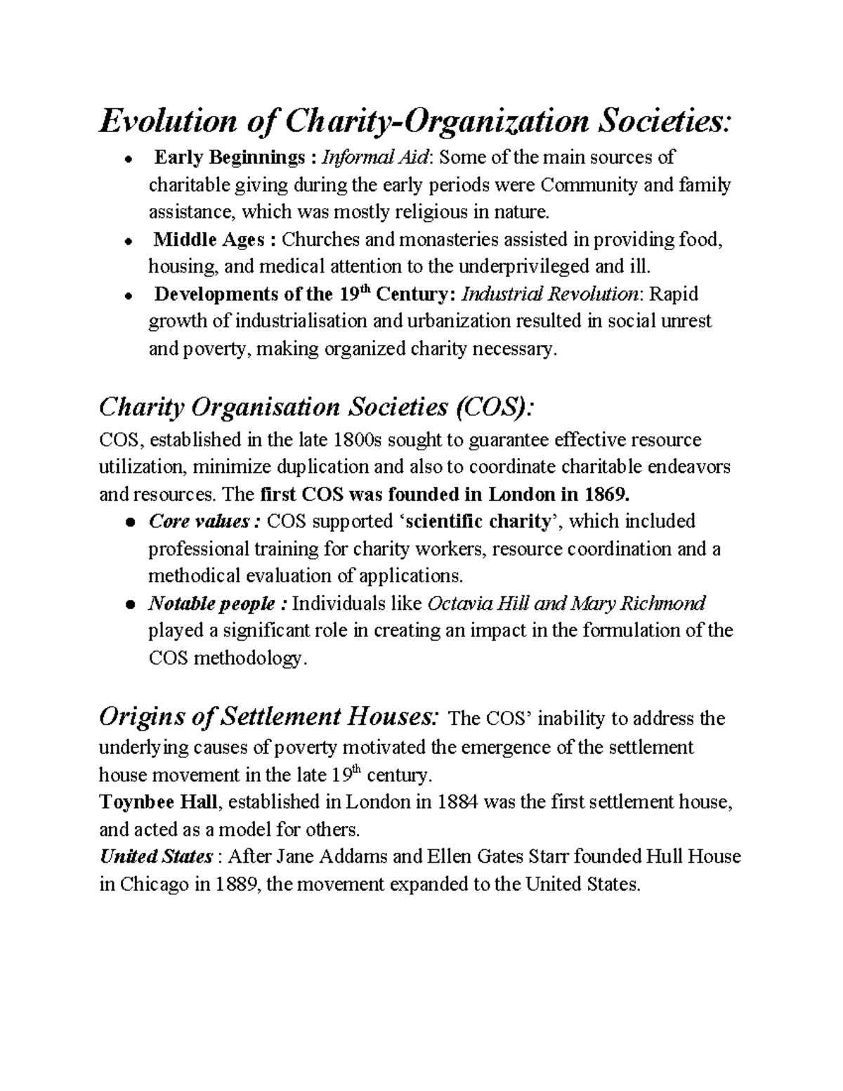 Charity organisations - Evolution of Charity-Organization Societies ...