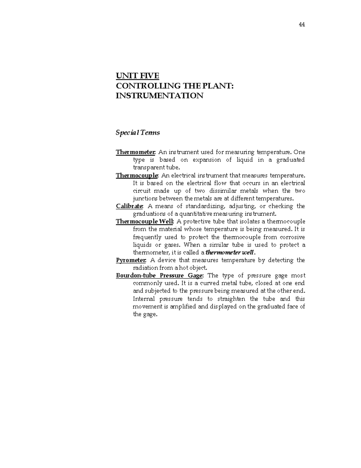 The Language of Chemical Engineering in English Unit 5 - - Studocu