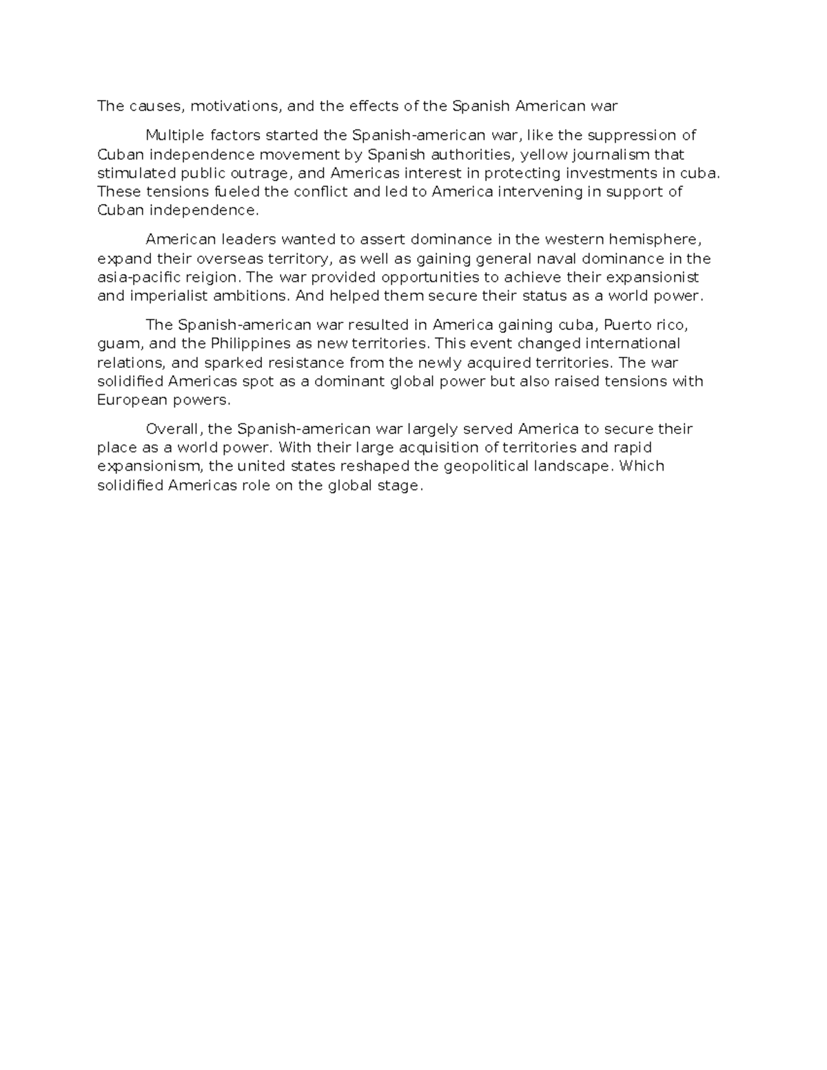 Territorial expansion - The causes, motivations, and the effects of the ...