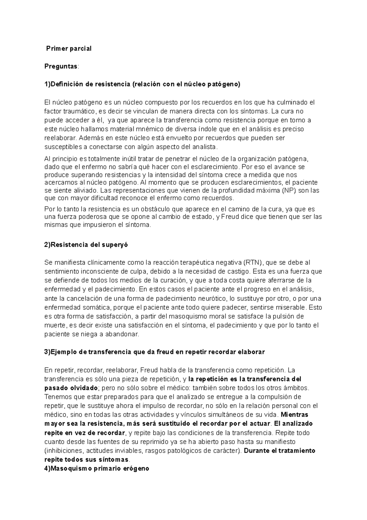 Resumen 1 parcial Dx de adultos - Primer parcial Preguntas: 1 ...
