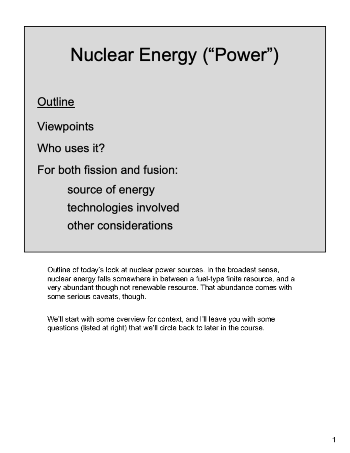 L8 - nukepower 2020 used - Outline of today’s look at nuclearpower ...