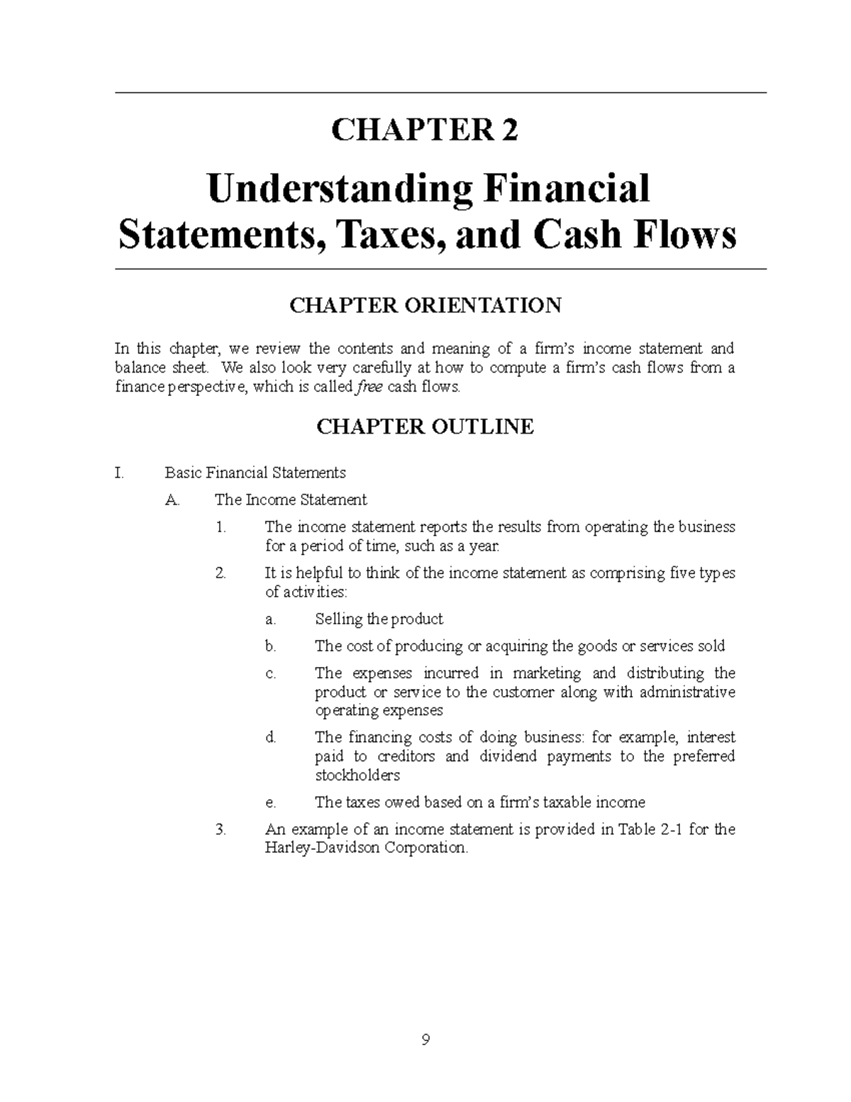 Chapter 02 Understanding Financial Statement - CHAPTER 2 Understanding ...