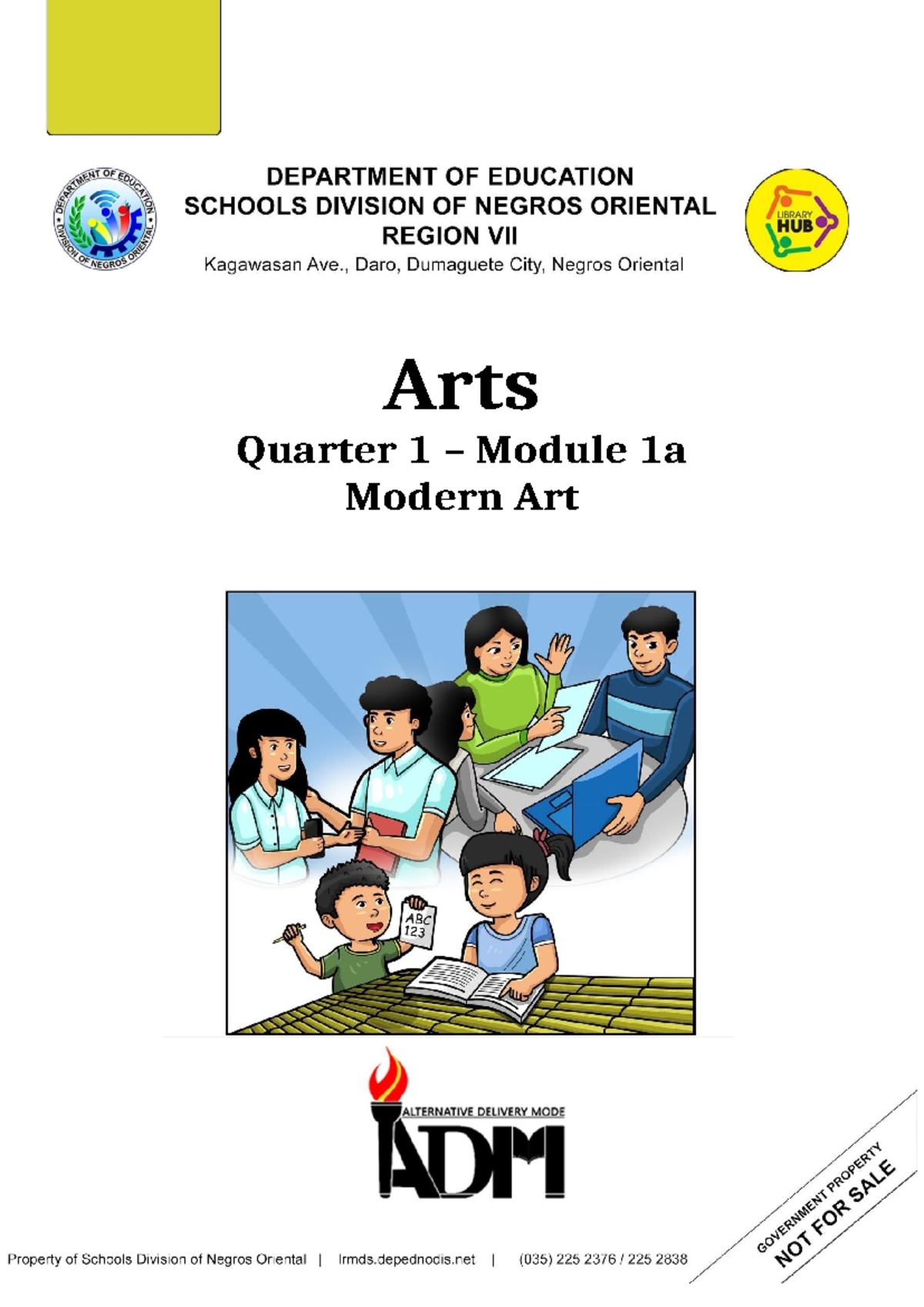 Arts-10-Q1-Module-1-for-students - Arts Quarter 1 – Module 1a Modern ...