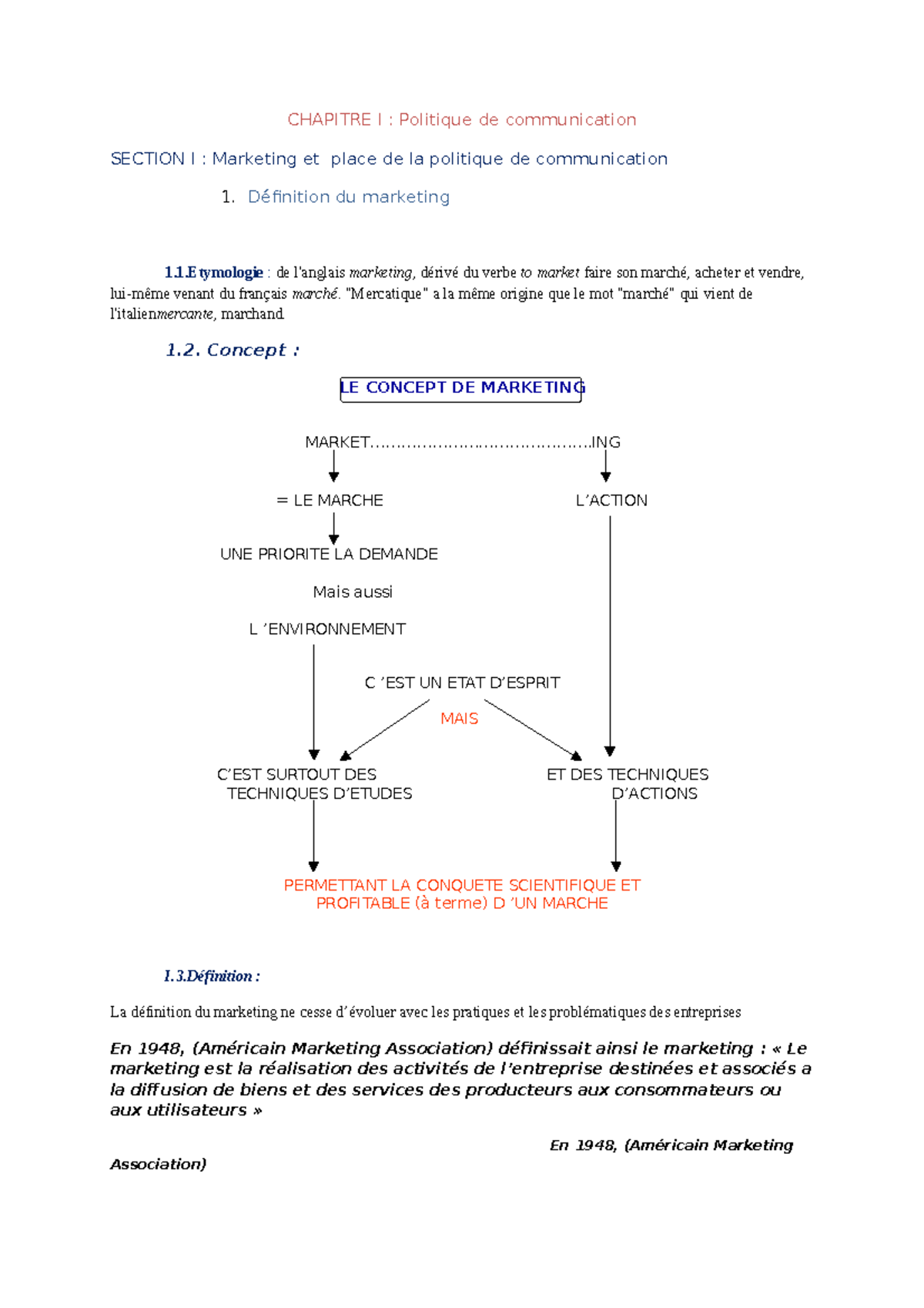 Politique de communication marketing cours 03 - CHAPITRE I : Politique ...