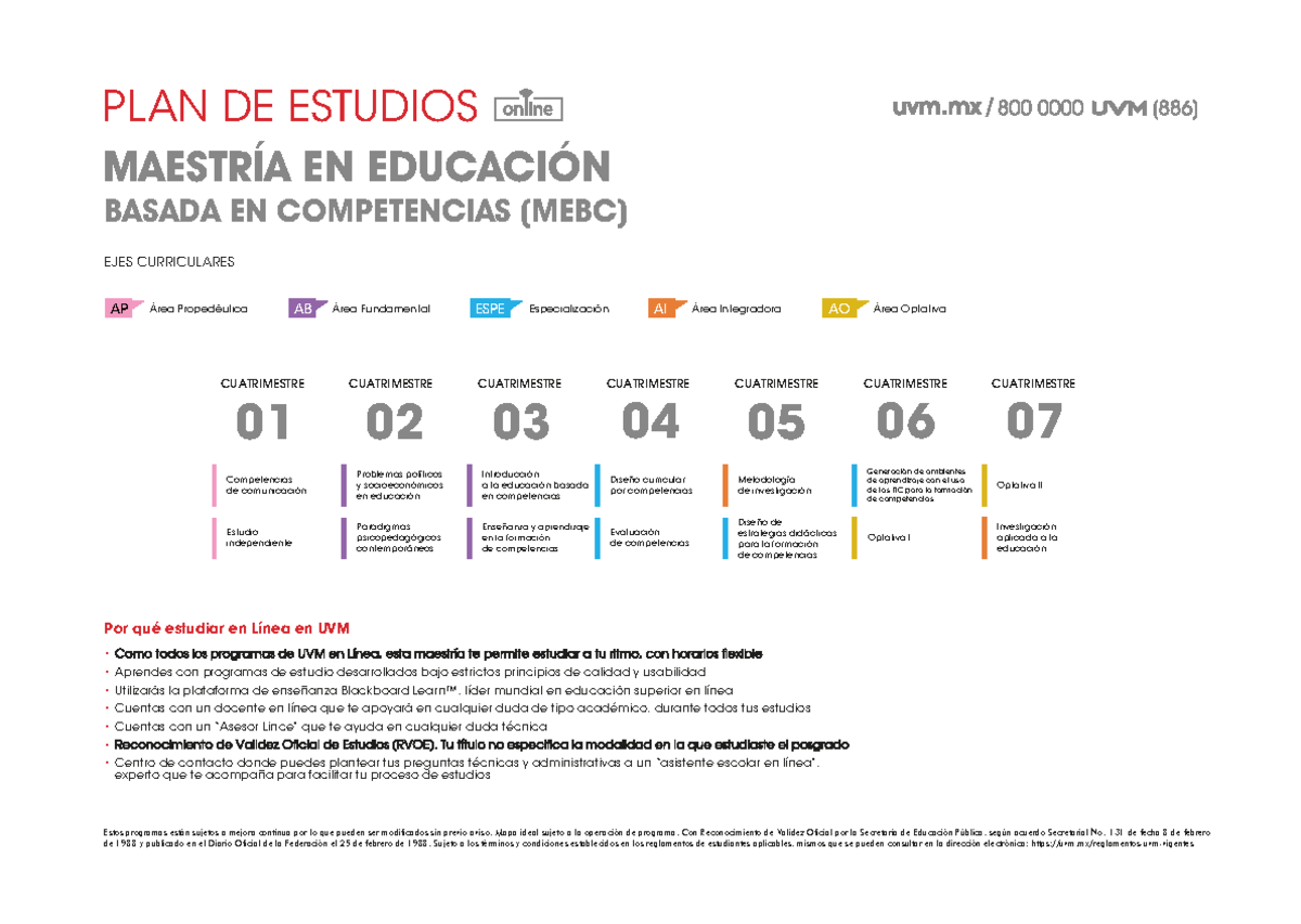 Plan edu - libro - PLAN DE ESTUDIOS EJES CURRICULARES MAESTRÍA EN ...
