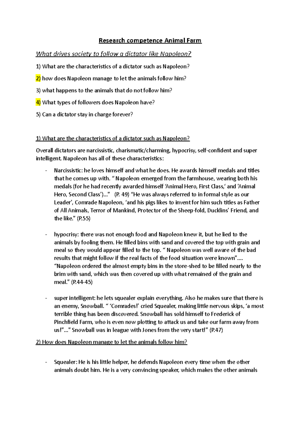 Napoleon Animal Farm Personality Book Review:Classic Books – Animal ...