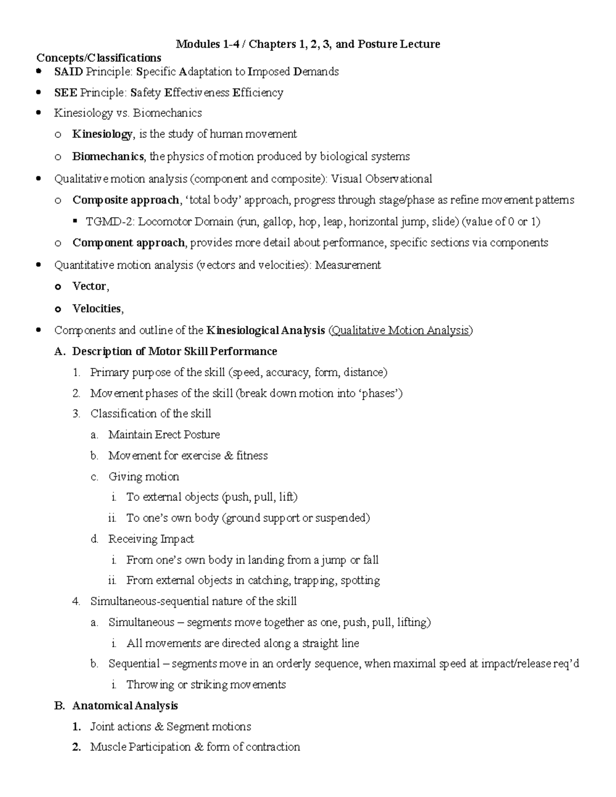 PET3312 Exam 1 Study Guide - Modules 1-4 / Chapters 1, 2, 3, and ...