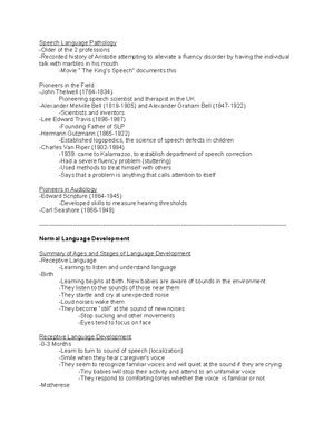 Communication disorders 9 25 - Normal language development - The normal ...