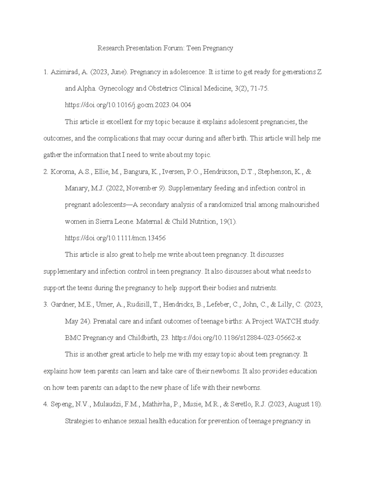 Research Presentation Forum Teen Pregnancy - Research Presentation ...