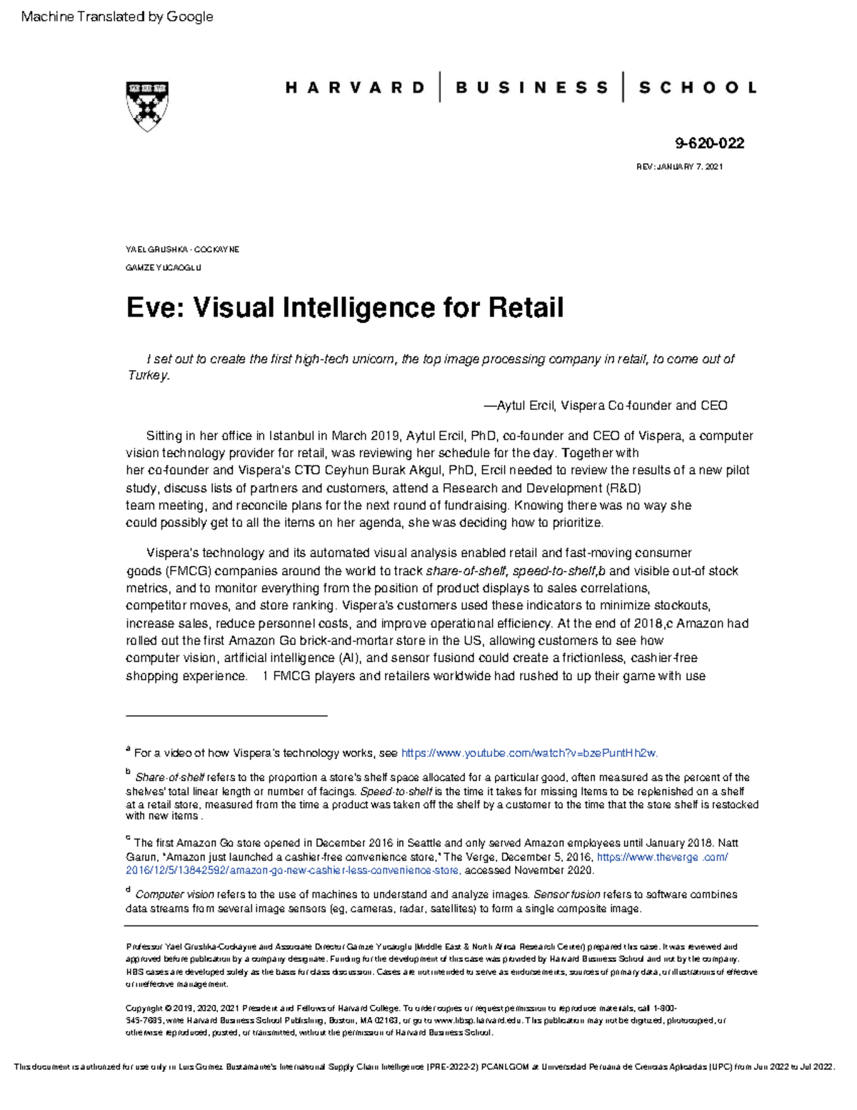 TF Final-DE Intell - lectura para el examen final - GAMZE YUCAOGLU REV ...