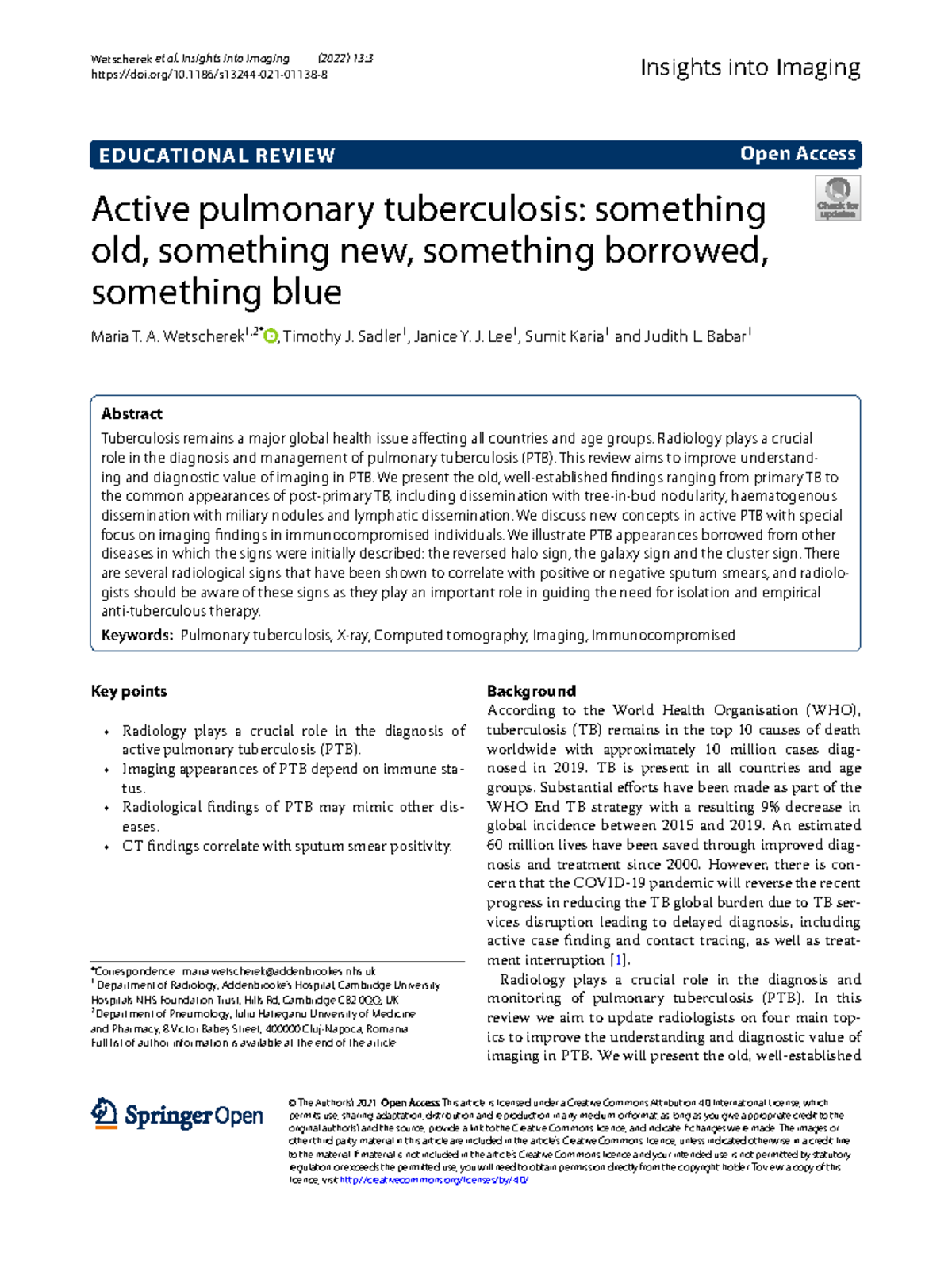 S13244 021 01138 8 - ghghj - Wetscherek et al. Insights into Imaging ...