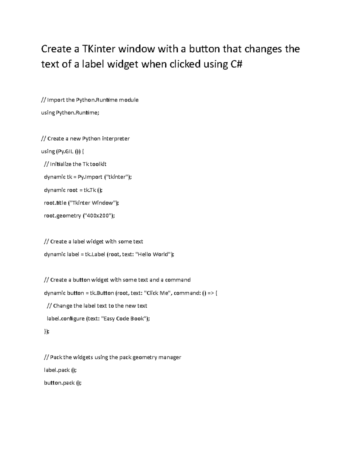 Comp6076-label 14-C# - TKinter window with a button that changes the ... Comp6076-label 14-C# - TKinter window with a button that changes the ...