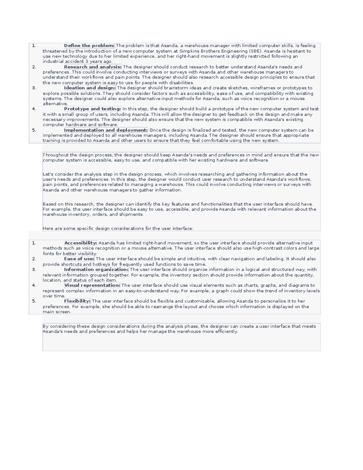 Define the problem - Practice Material and Assignment - Define the problem: The problem is that ...