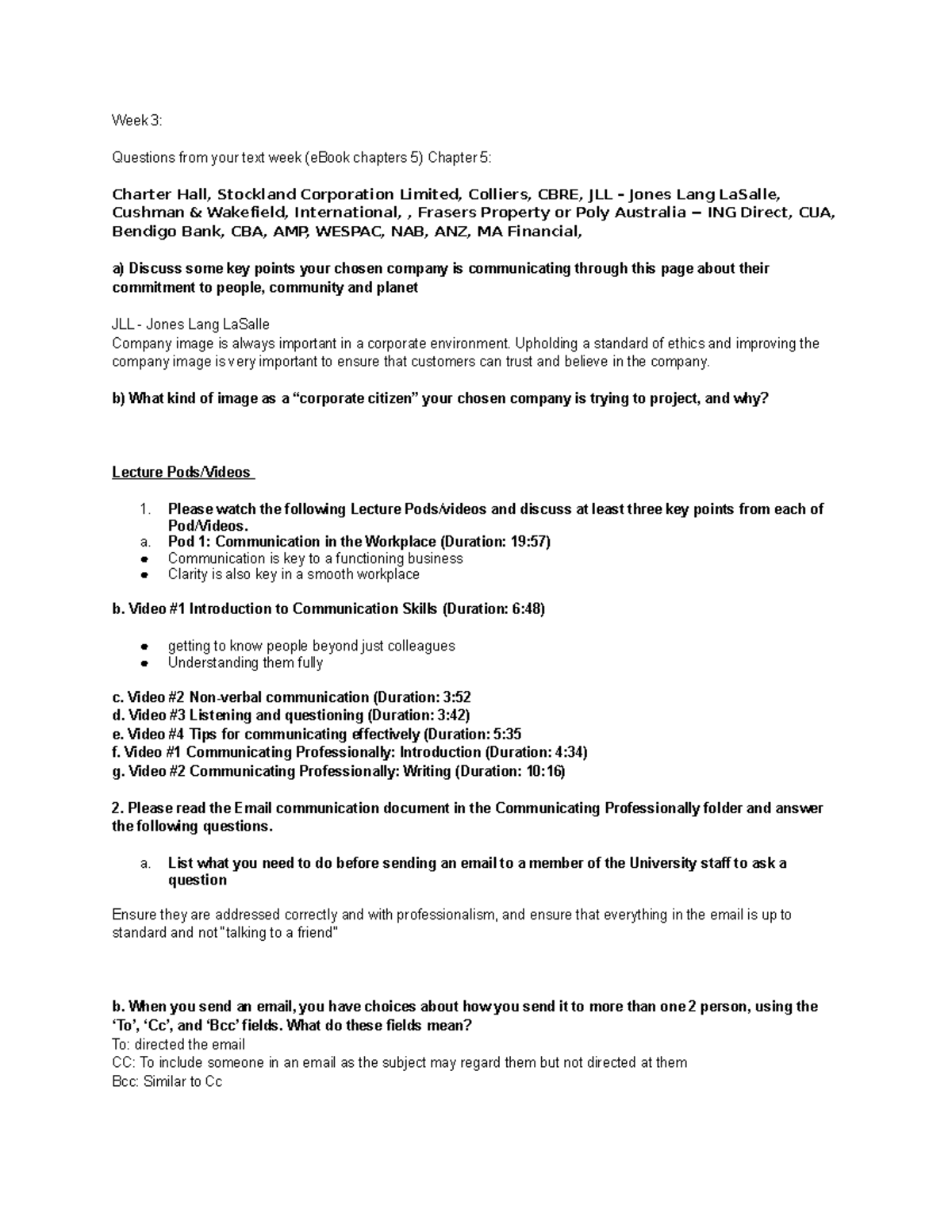 Week 3 - week 3 stat val slides - Week 3: Questions from your text week ...