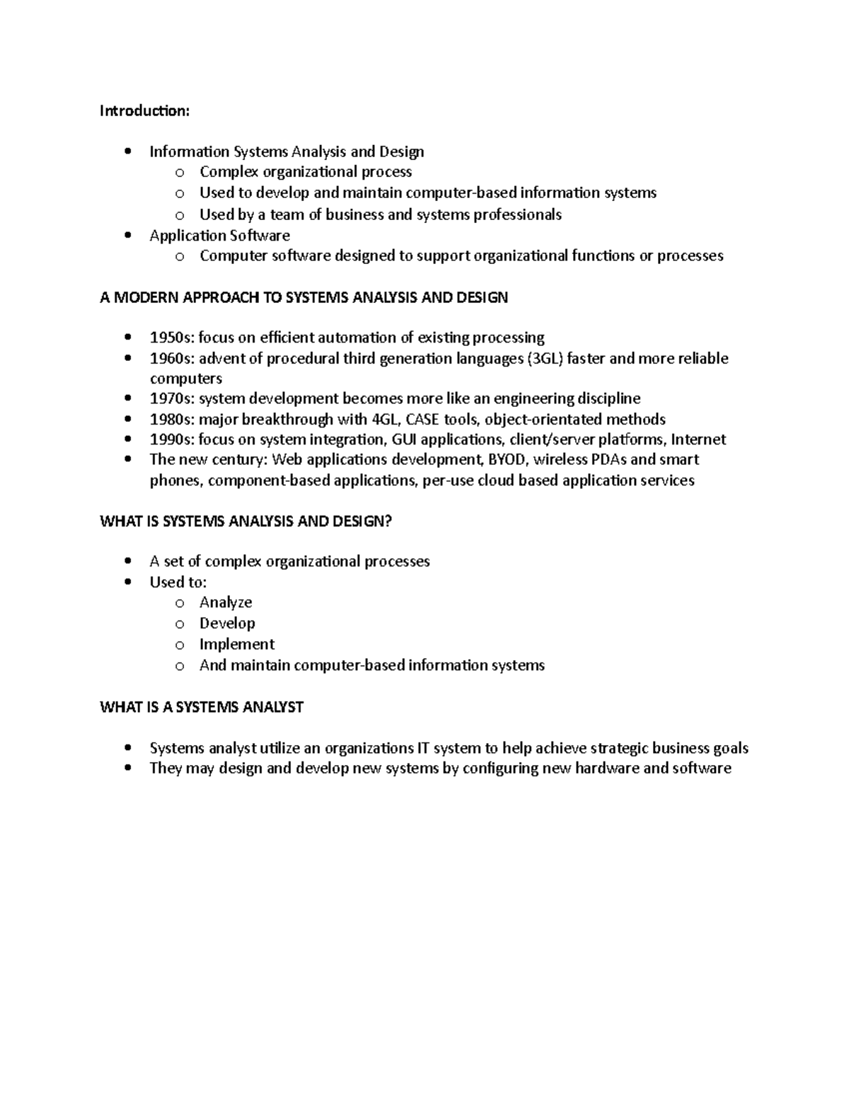 01-11-ISM4113 Lecture for this day - Introduction: Information Systems Analysis and Design o ...