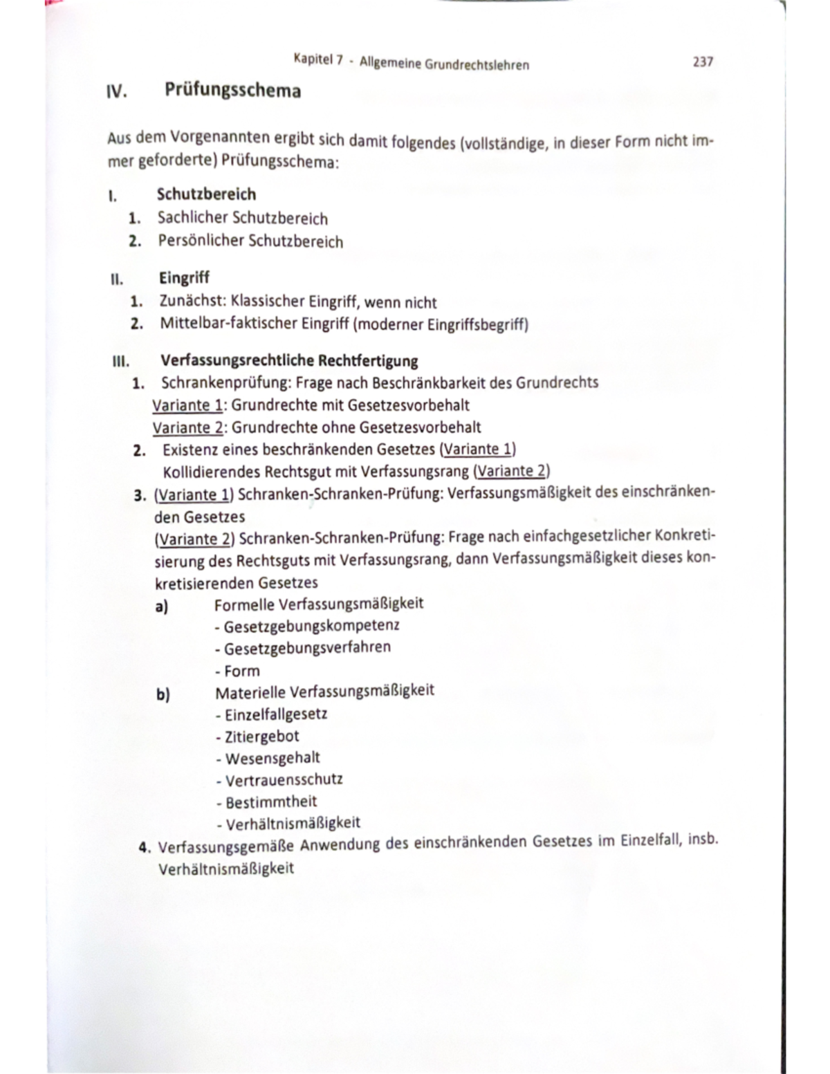 Prüfungsschema Gleichheitsgrundrechte – KHLJE