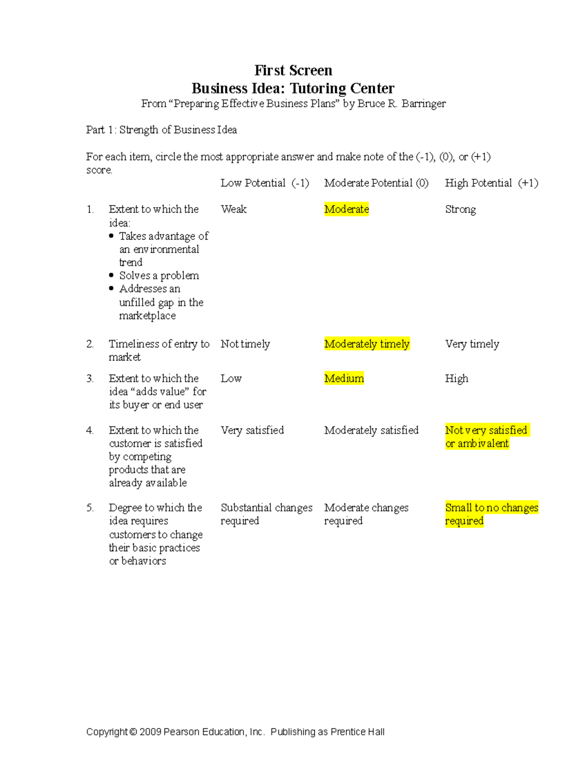 Group B First Screen - First Screen Business Idea: Tutoring Center From ...