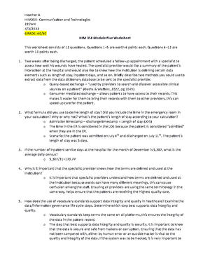 HIM 350 7-1 Final Project - 7-1 Final Project Shea Hile Southern New ...