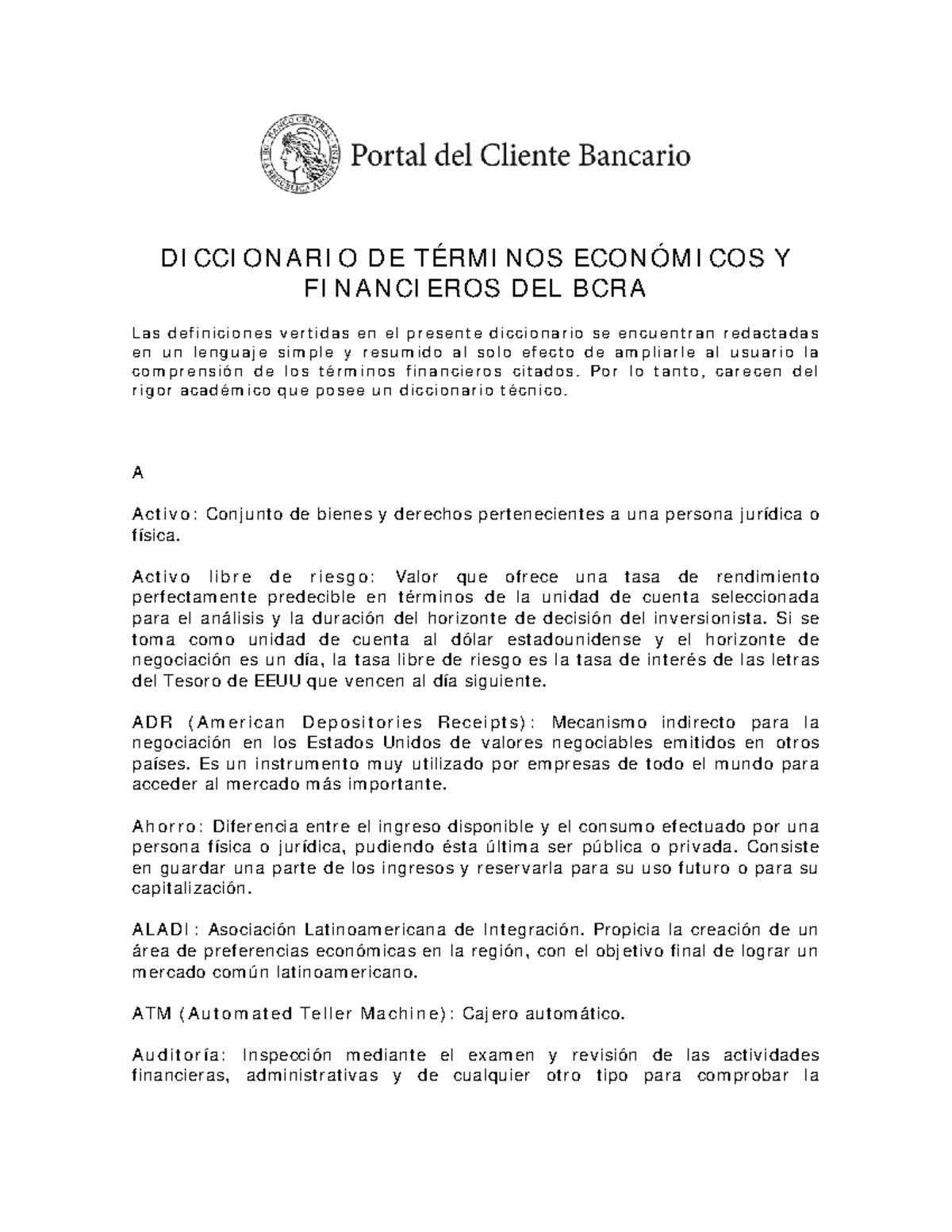 Diccionario DE Términos Económicos - Ceclem - DICCIONARIO DE TÉRMINOS ...