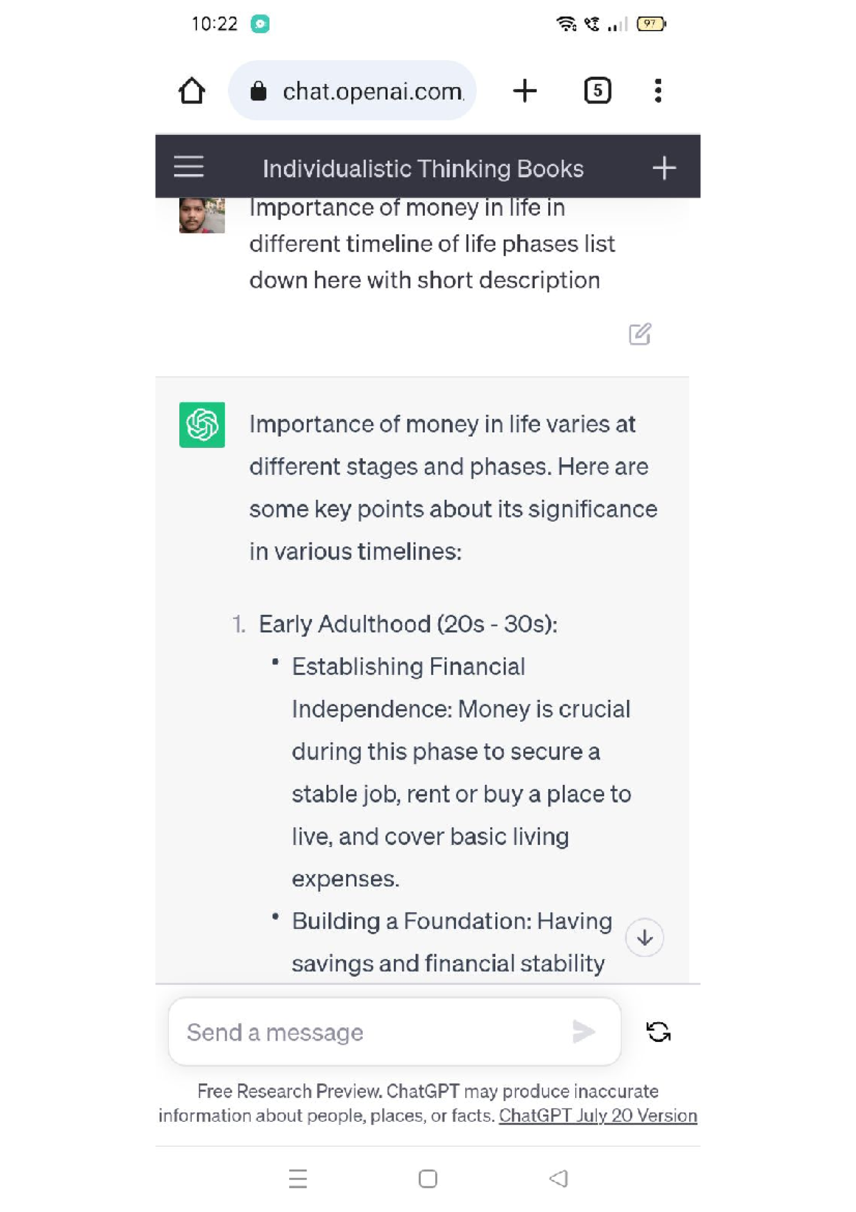 Strugglingphases TIME - Master of computer application - Studocu