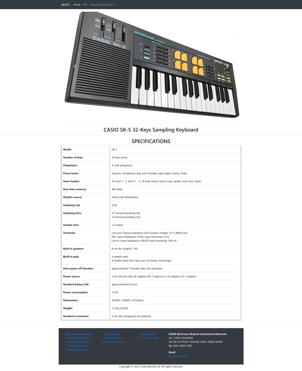 Casio EMI - Sampling Keyboards SK-5 - Lectura De Textos Filosoficos ...