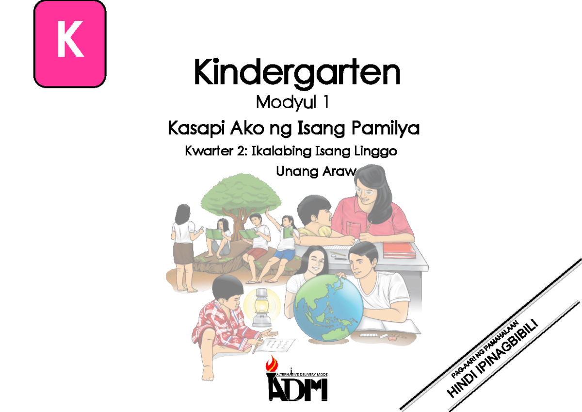 A - DEPED PH - i Kindergarten Modyul 1 Kasapi Ako ng Isang Pamilya ...