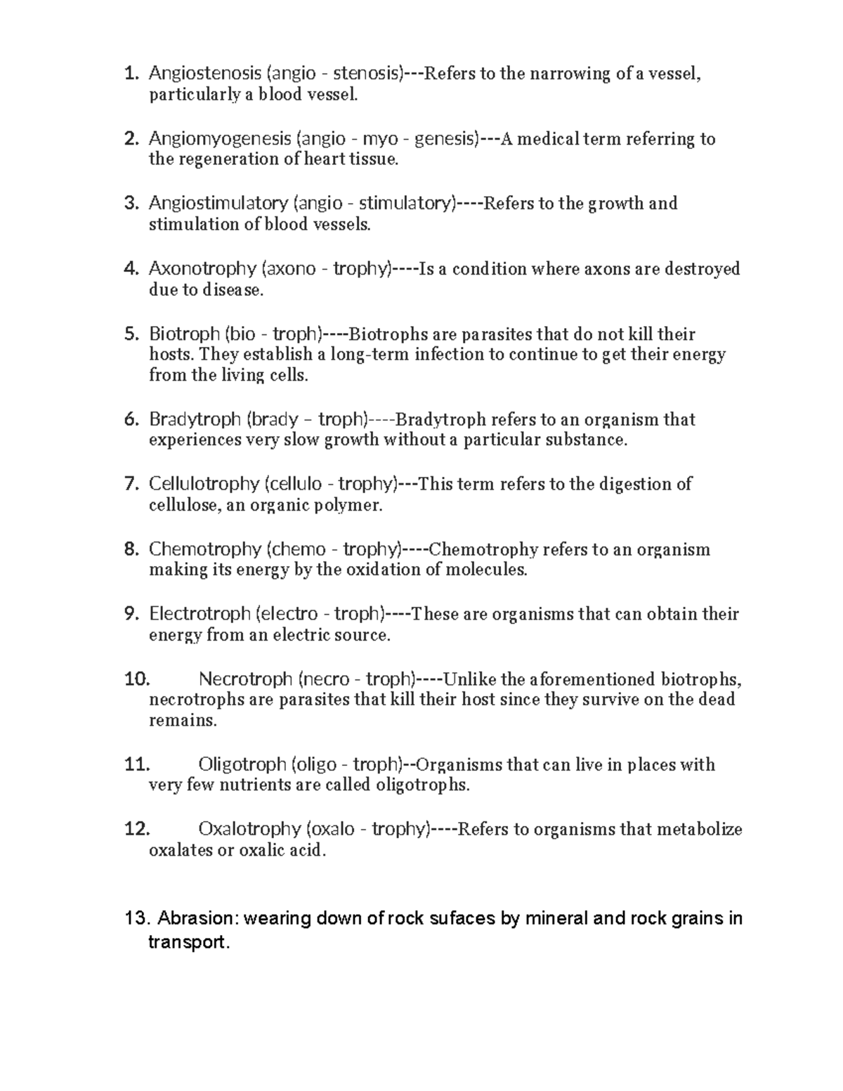 101 Science Difficult TO Spell Words - Angiostenosis (angio - stenosis ...