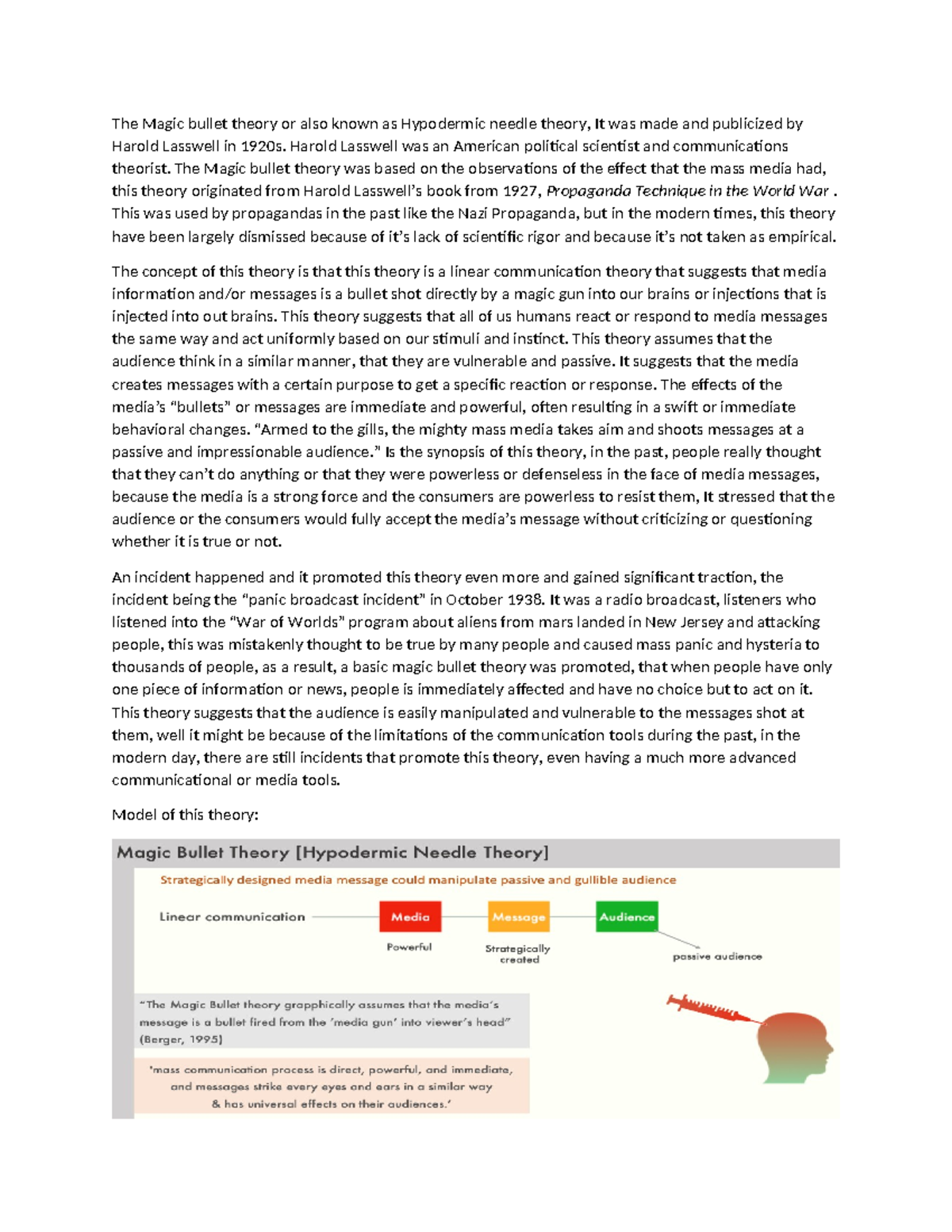 An essay on something called the Magic Bullet Theory in business and ...