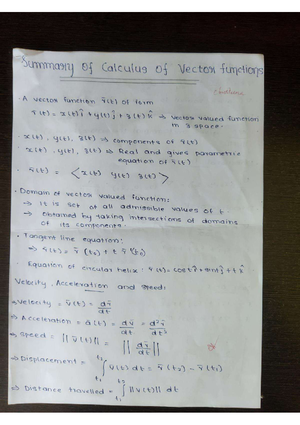 MAT 102 (AN)Answer key - Maths answer key - Vector Calculus, Differential Equations And ...