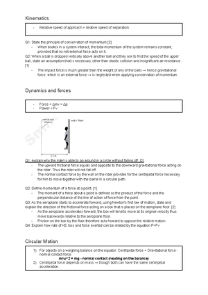 Physics formula sheet - For a levels - Cambridge International AS and A ...