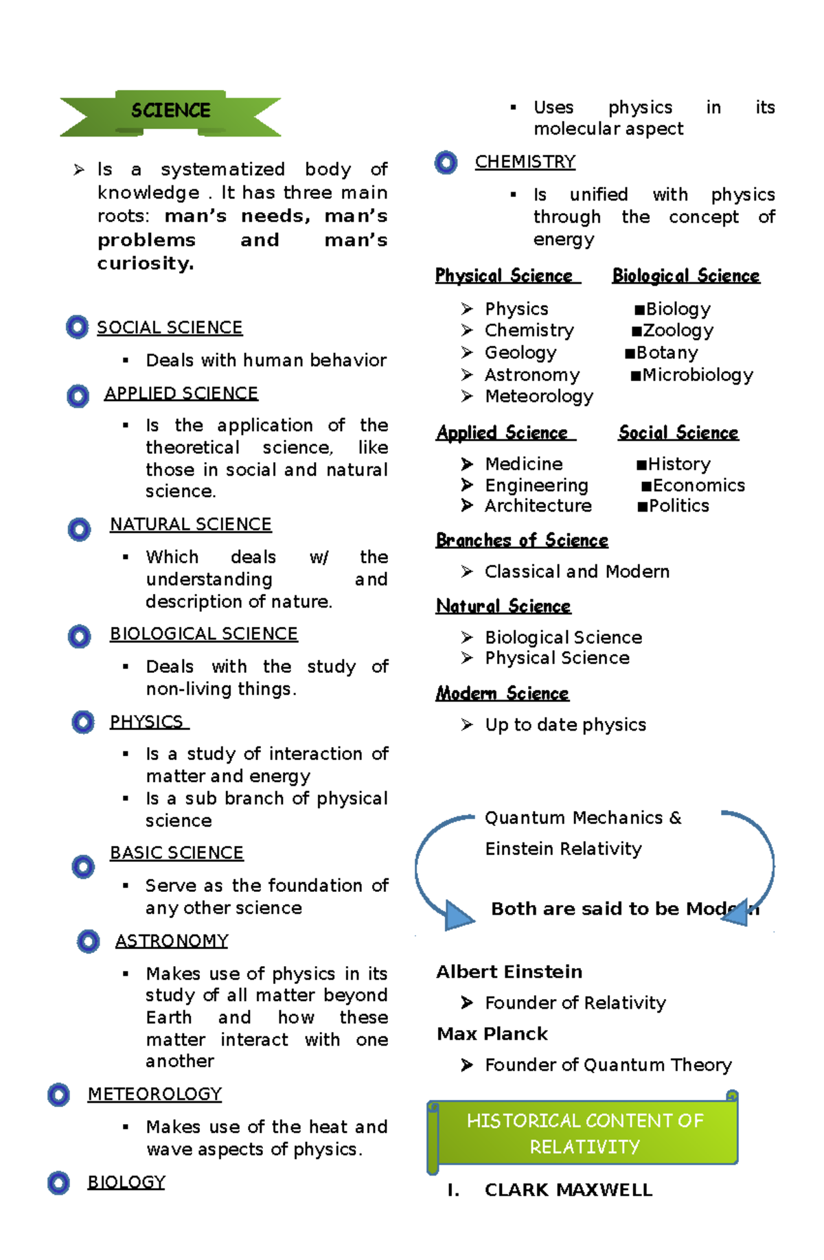 Modern Physics final - Understandable - Is a systematized body of ...