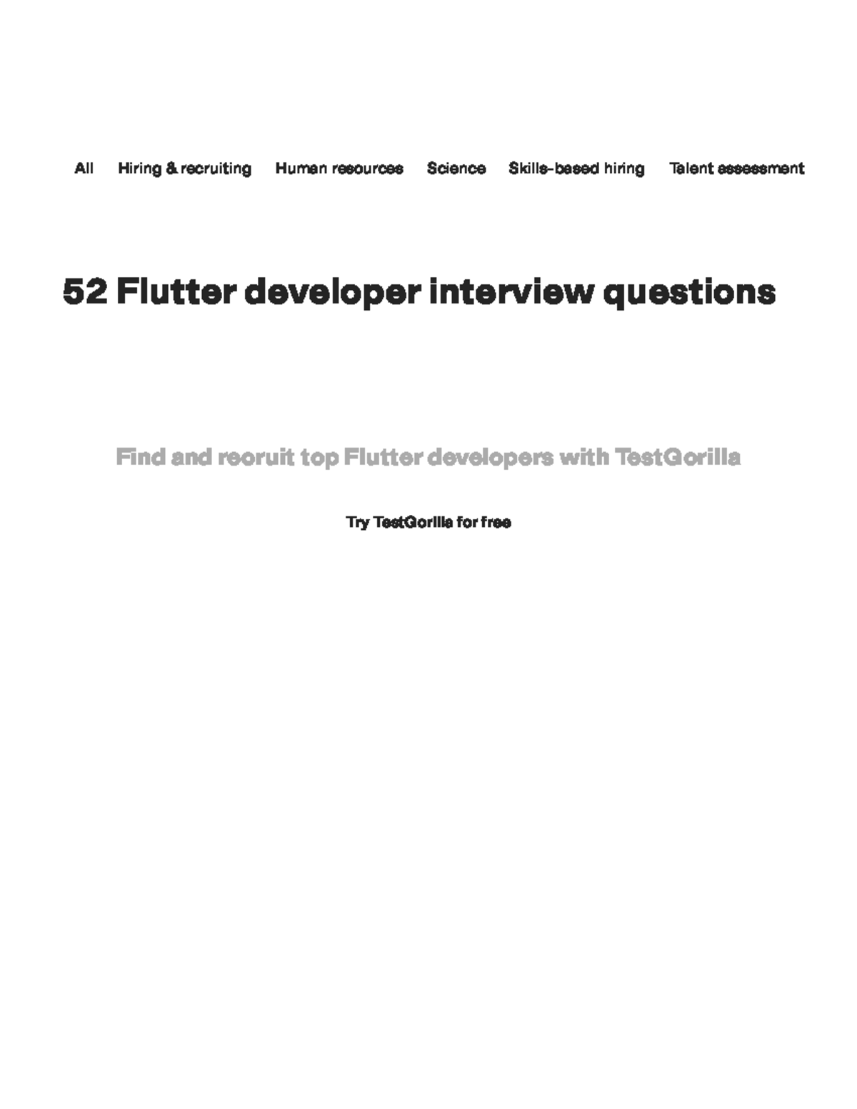 52 Flutter Developer Interview Questions and Answers - All Hiring ...