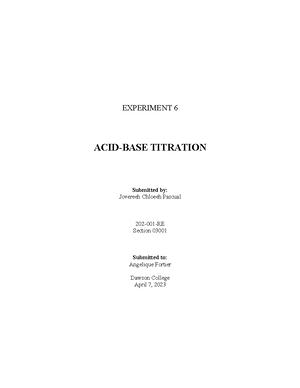 Experiment 2 - Qualitative Analysis of Some Common Ions - EXPERIMENT 2 ...