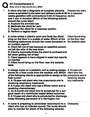[Solved] Focused Problem SOAP NOTES for Otitis Externa with 3 ...