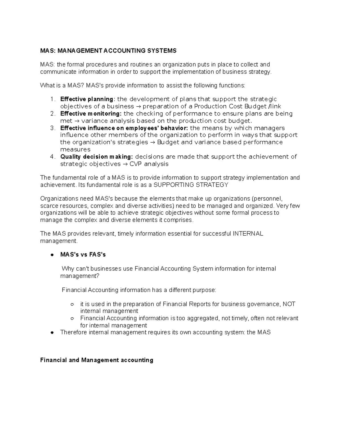 Accounting - part 4 - CLABE - MAS: MANAGEMENT ACCOUNTING SYSTEMS MAS ...