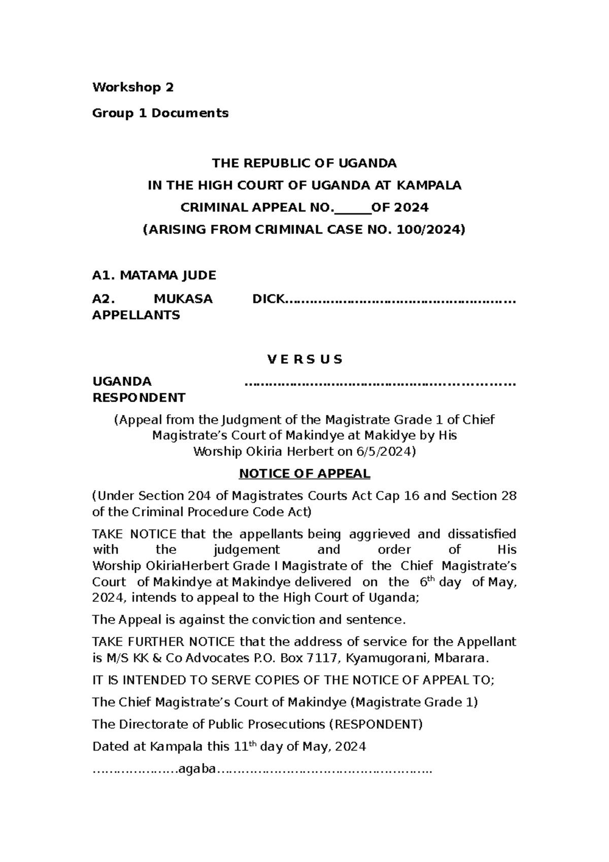 Drafted documents for workshop 2 firm c5 CP 3rd term - Workshop 2 Group ...