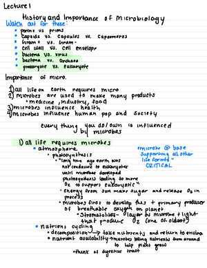 General Microbiology - 1 GENERAL MICROBIOLOGY MBIO 140 “.. ROLE OF THE ...