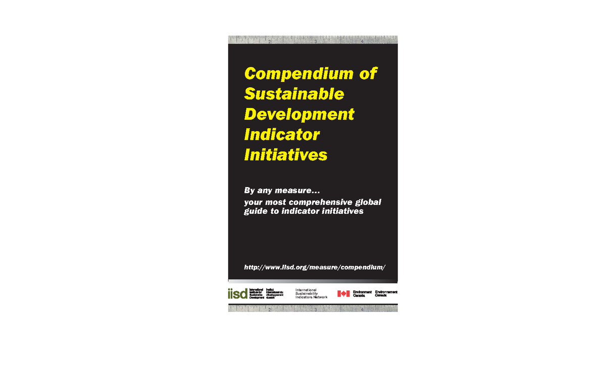 Measure compendium brochure - Compendium of Sustainable Development ...