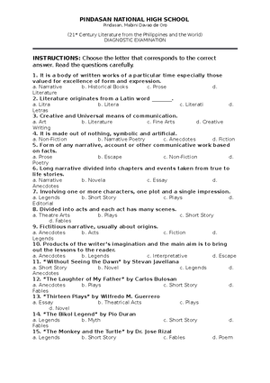 Grade 12 Gen Biology. Module for Leganes National Highschool - Region ...