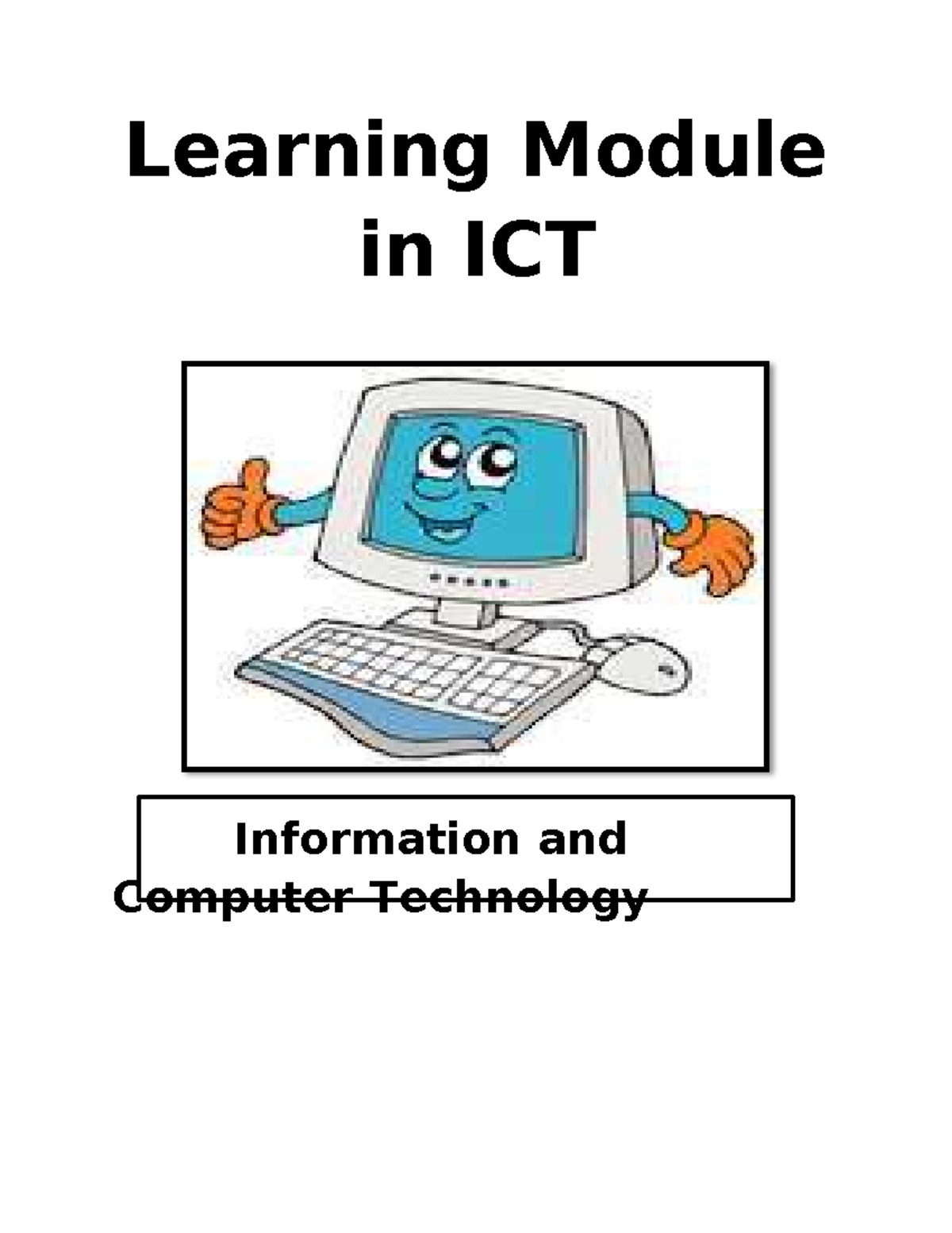 ICF - ICF - Learning Module in ICT Information and Computer Technology ...