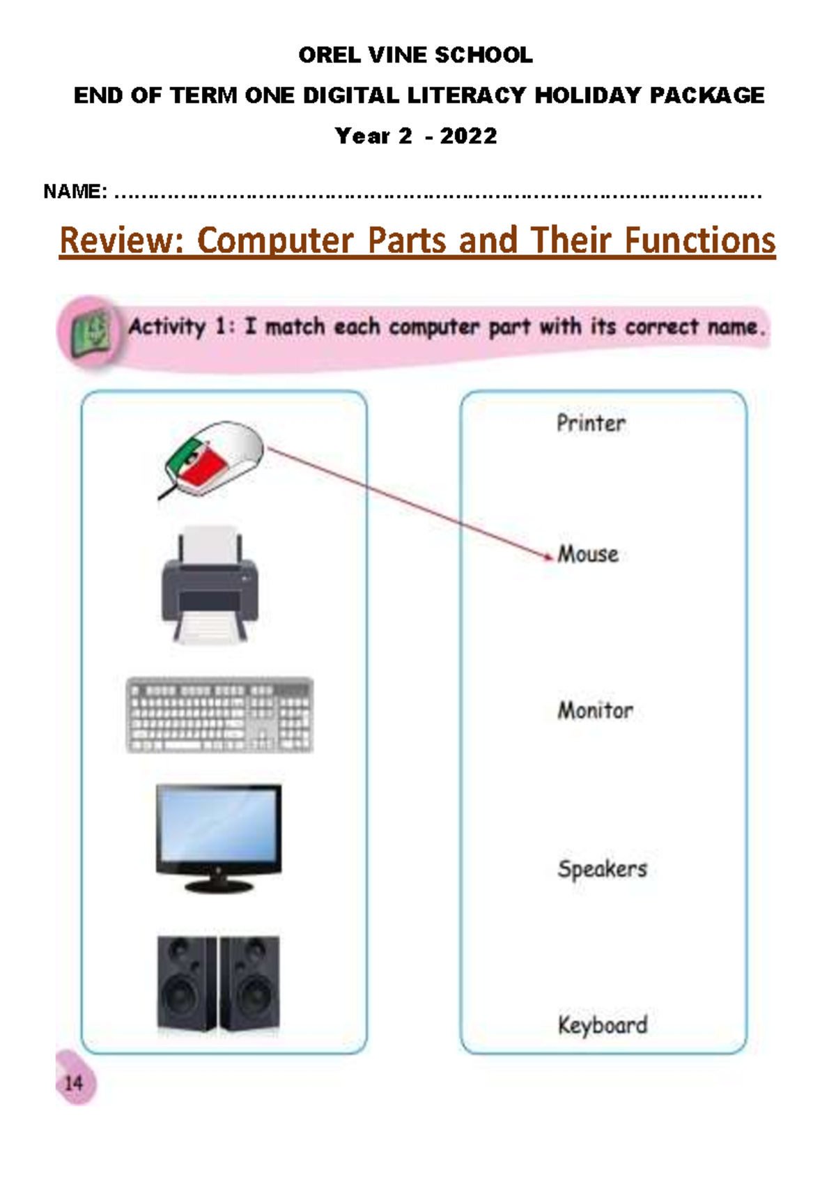 Year 2 - COMPUTING - Corporatr law - OREL VINE SCHOOL END OF TERM ONE ...