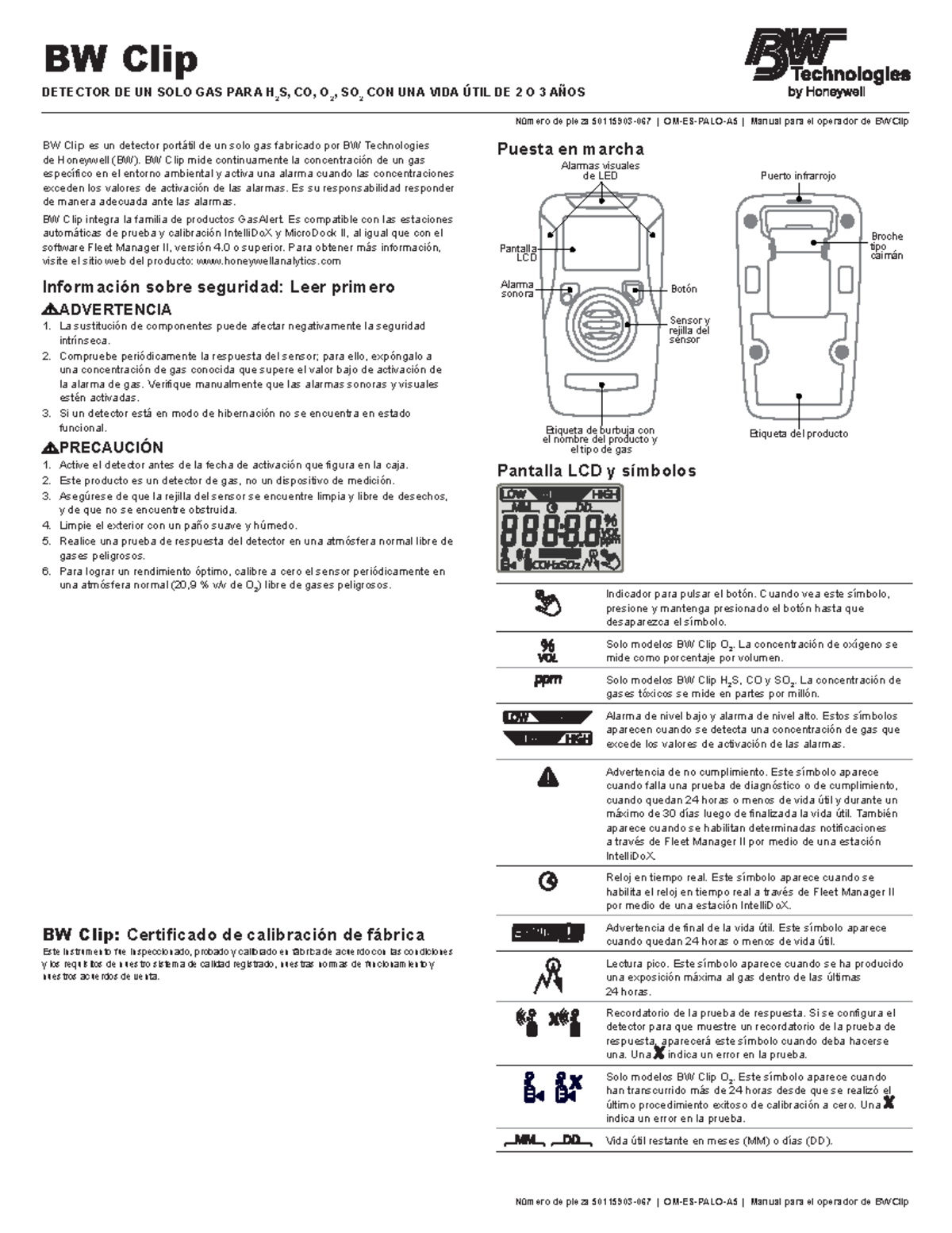 Bw-clip-operators-manual - Número de pieza 50115903-067 | OM-ES-PALO-A5 ...