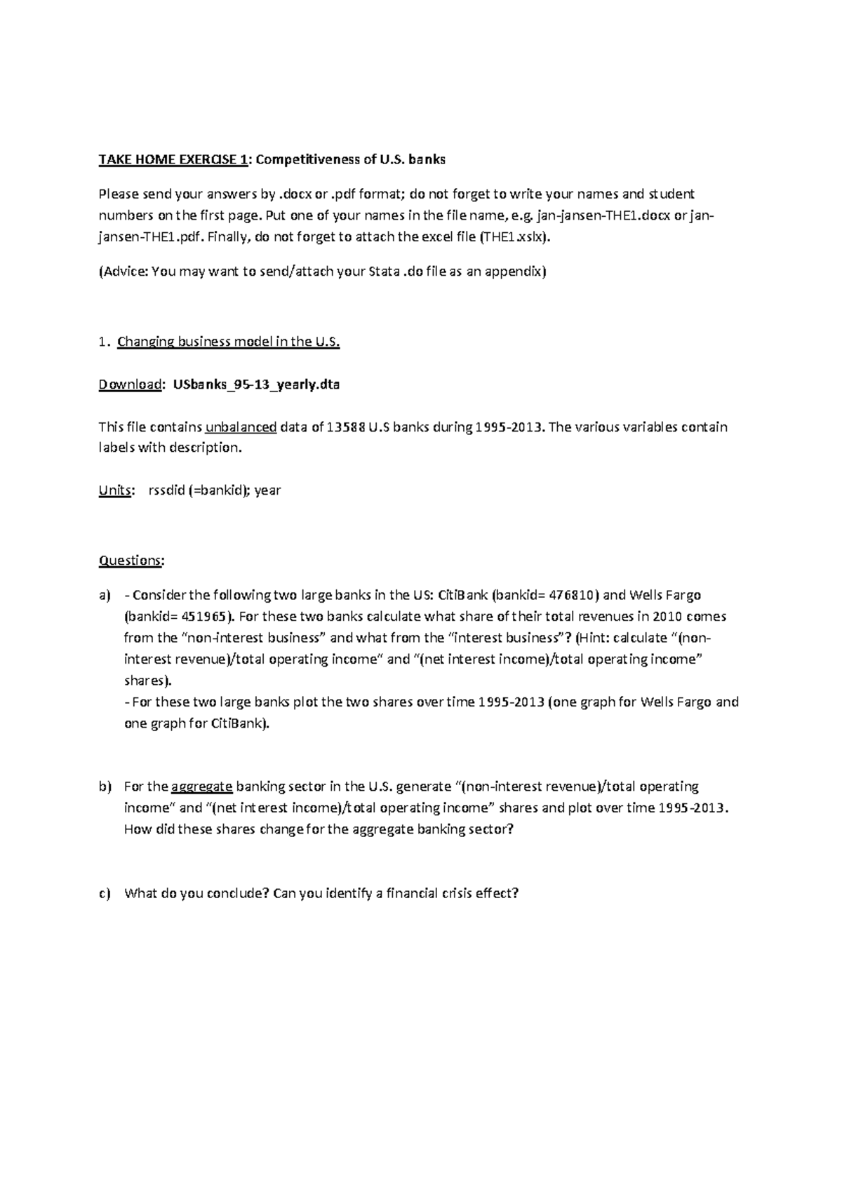 2020 TAKE HOME Exercise 1 final - Warning: TT: undefined function: 32 ...